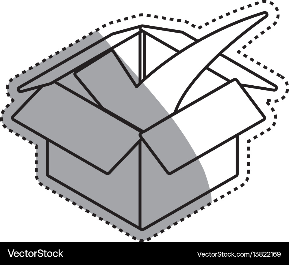 Box delivery package Royalty Free Vector Image