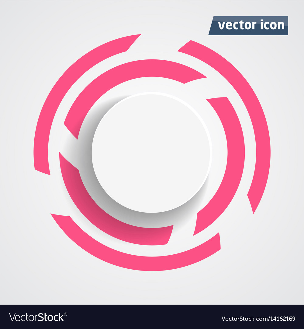 Circle flat design Royalty Free Vector Image - VectorStock