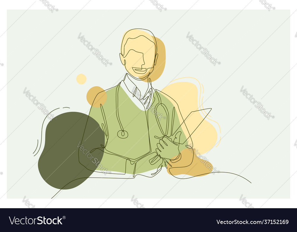 Doctor background Royalty Free Vector Image - VectorStock