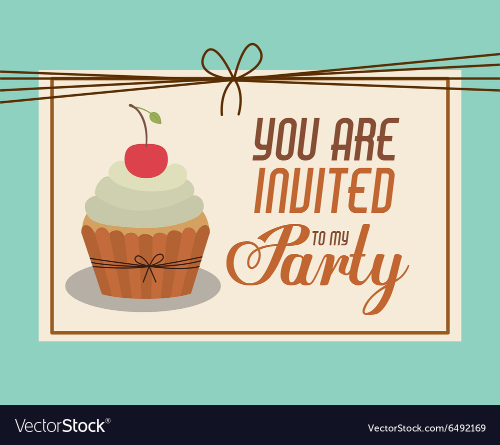 Party invitation design Royalty Free Vector Image