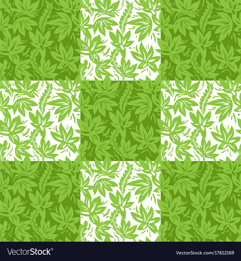 Plant geometric pattern Royalty Free Vector Image