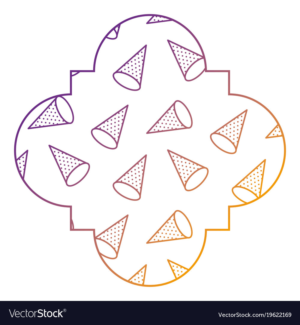 Seamless pattern label shape with geometric Vector Image