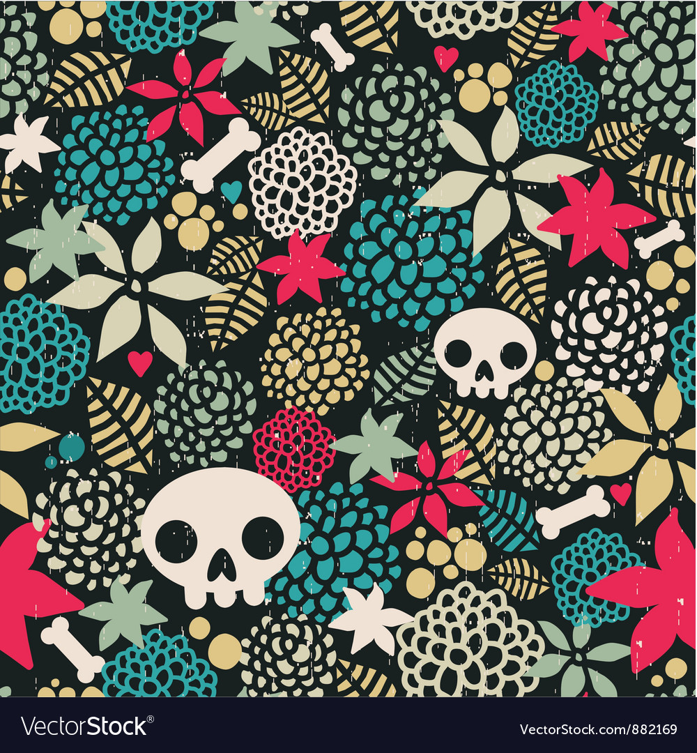 Skull background Royalty Free Vector Image - VectorStock