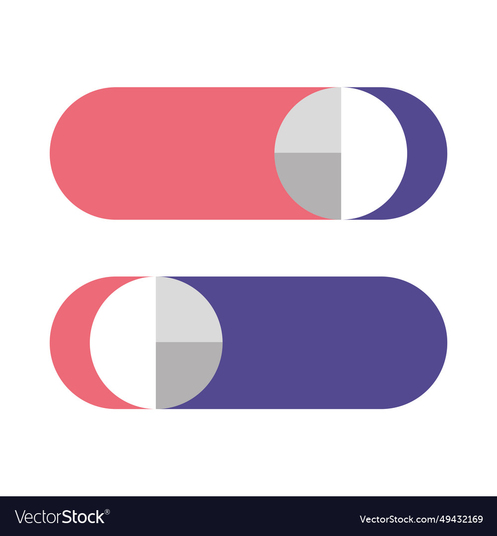Ui Ux Element Button Royalty Free Vector Image