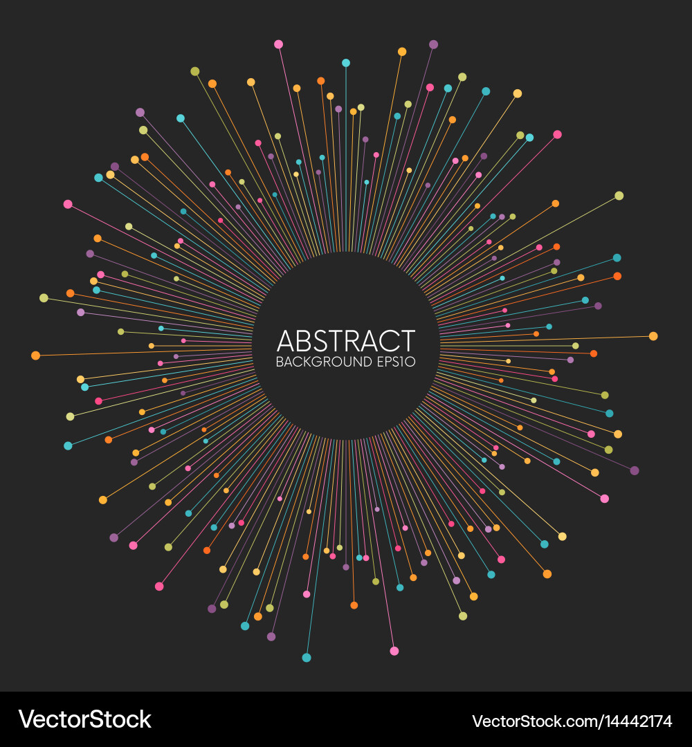 Abstract colorful thin lines background with place