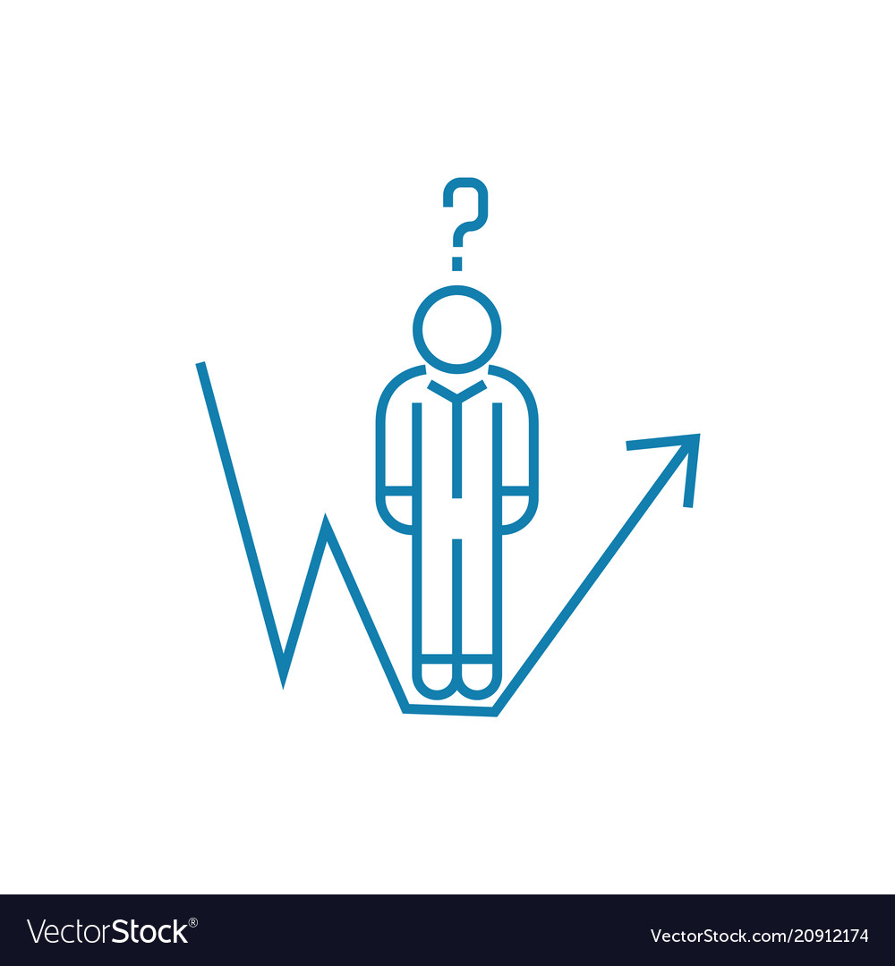 Analytical work linear icon concept Royalty Free Vector