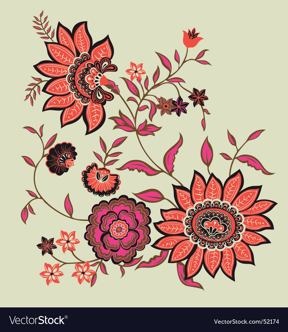 Flower pattern Royalty Free Vector Image - VectorStock