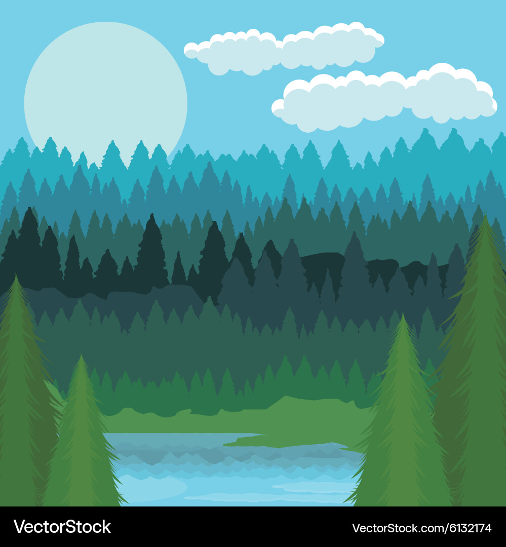 Landscape design Royalty Free Vector Image - VectorStock