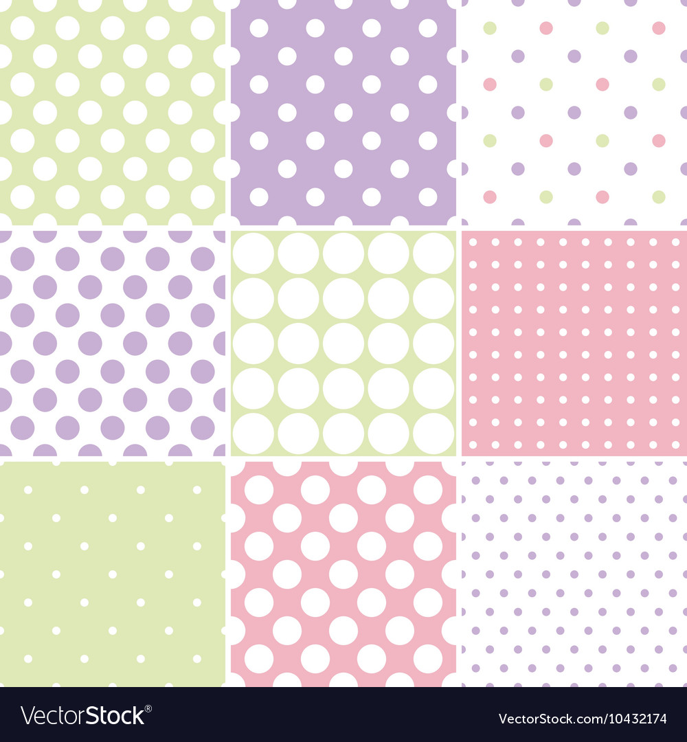 Polka Dot Seamless Pattern Royalty Free Vector Image