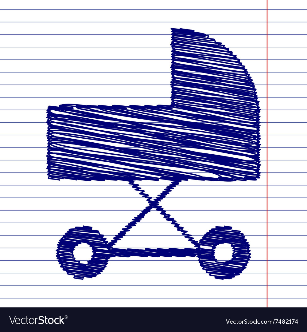 Pram sign Royalty Free Vector Image - VectorStock