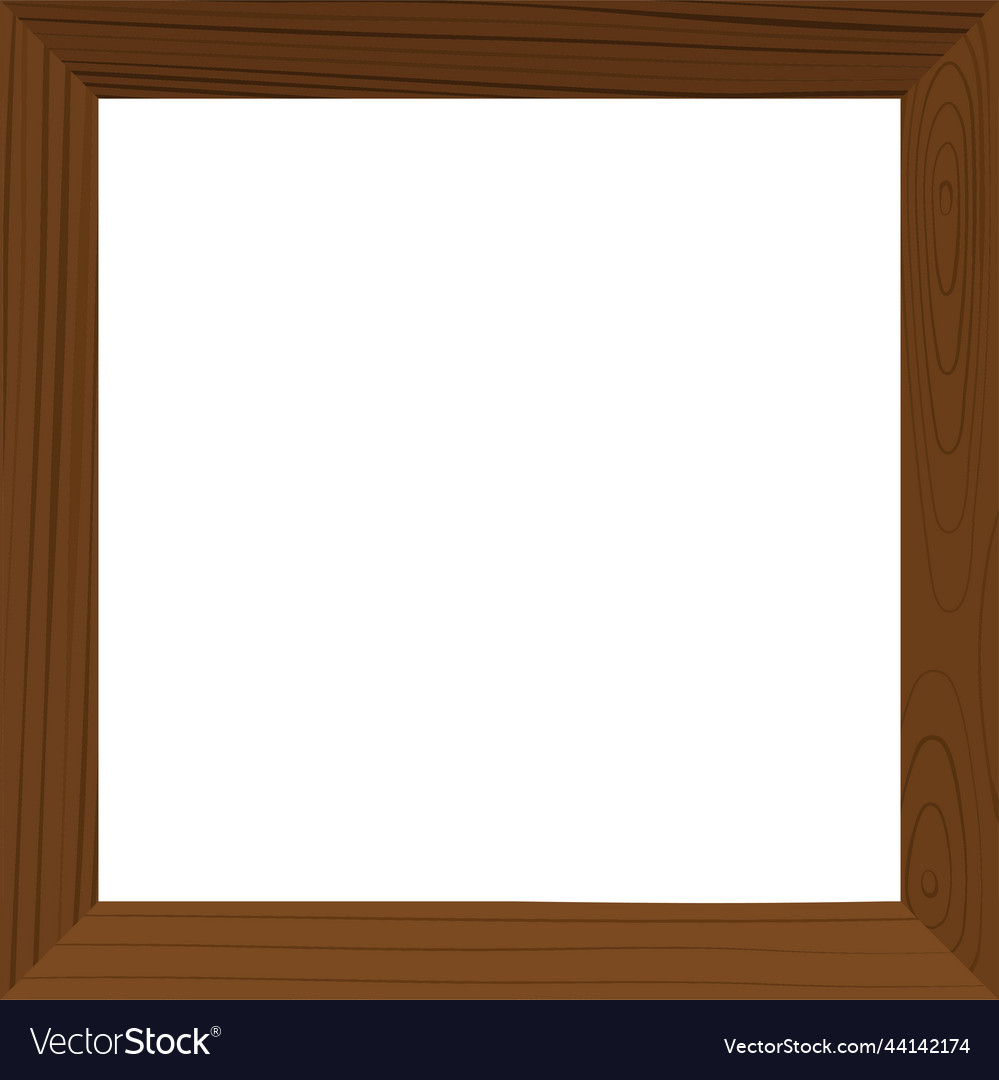 Wooden frame border Royalty Free Vector Image - VectorStock