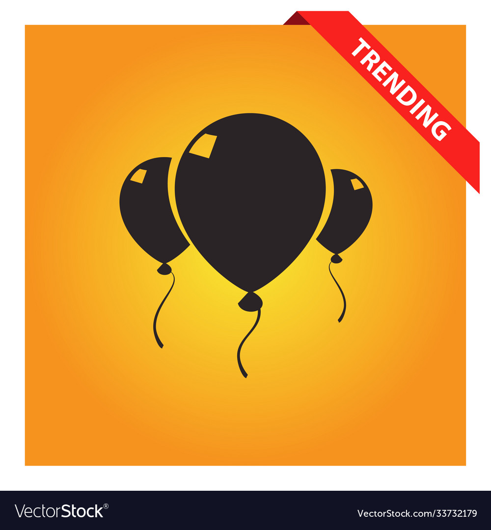 Balloon icon Royalty Free Vector Image - VectorStock