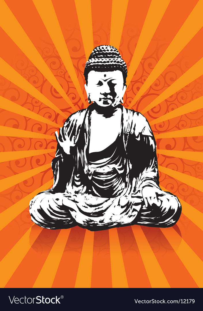 Buddha Royalty Free Vector Image - VectorStock