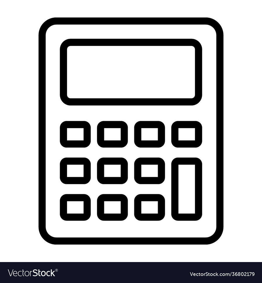 Calculator Royalty Free Vector Image - VectorStock