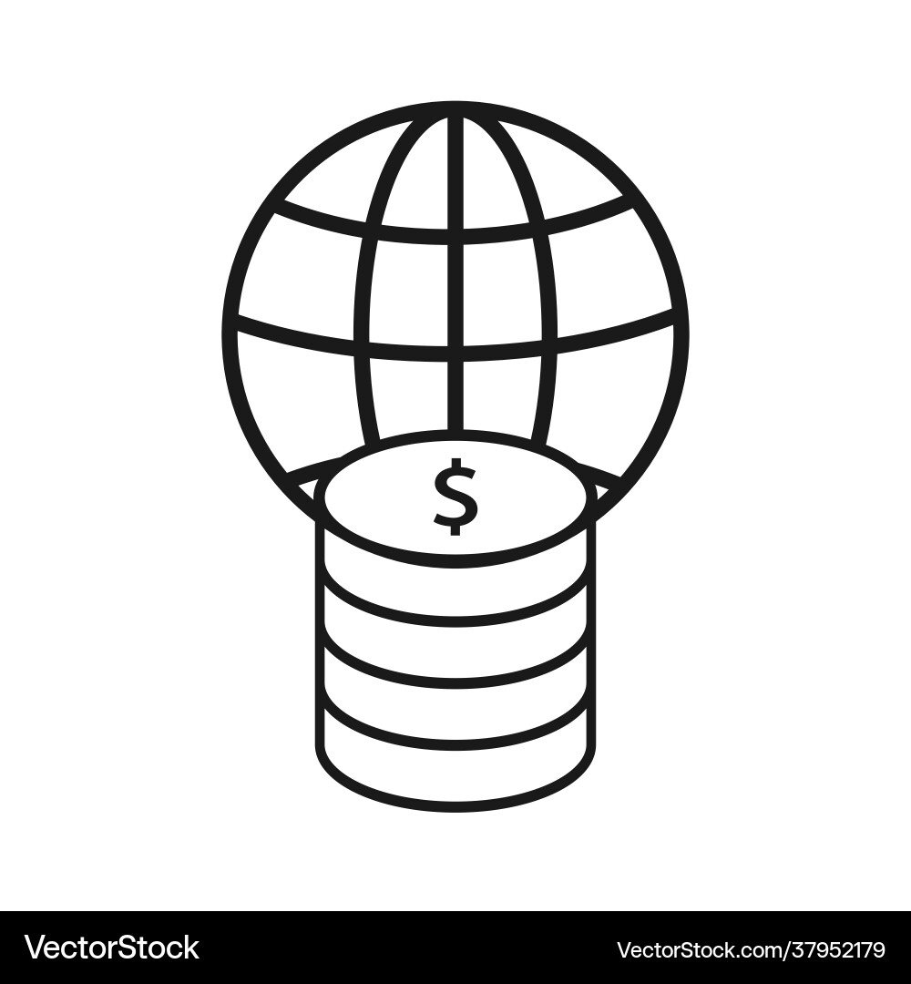 International business and financial systems Vector Image