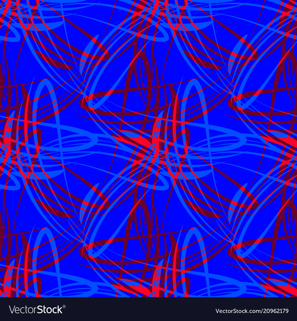 Pattern blue and red lines Royalty Free Vector Image