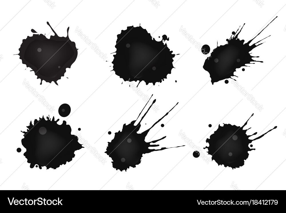 Spilled oil Royalty Free Vector Image - VectorStock