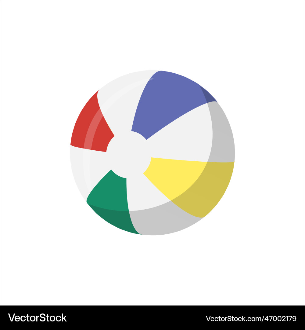 Summer beach ball Royalty Free Vector Image - VectorStock
