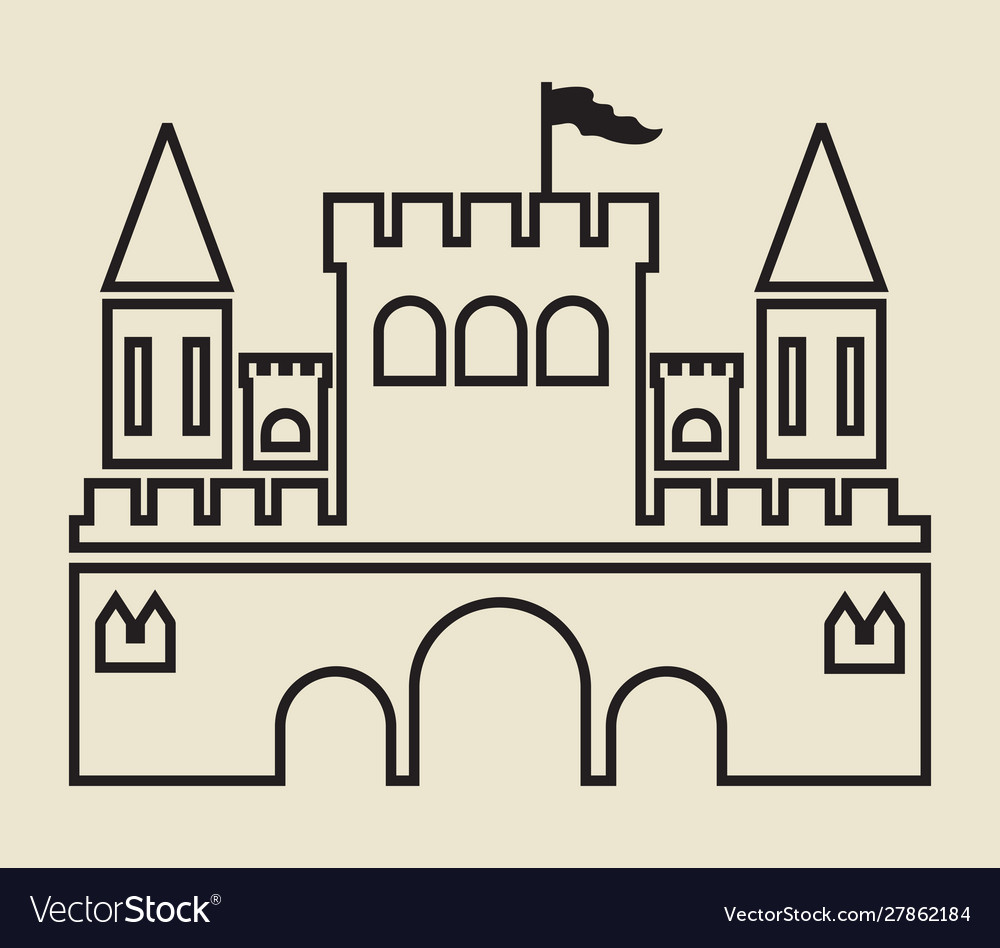 Castle Royalty Free Vector Image - VectorStock
