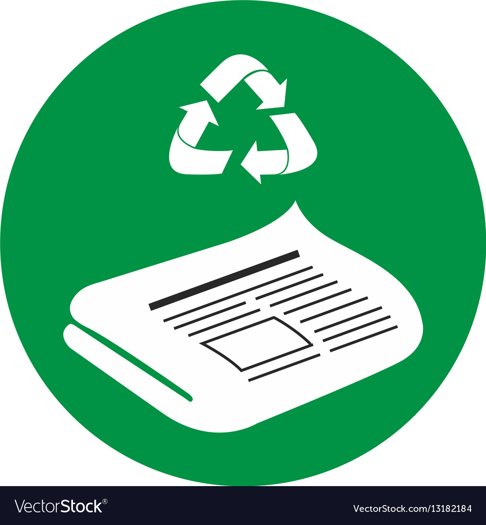 Isolated recyclable icon Royalty Free Vector Image