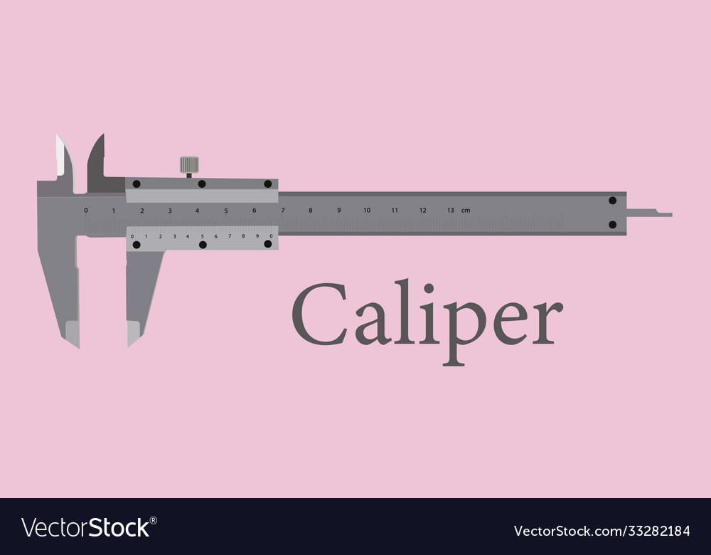 Logo caliper Royalty Free Vector Image - VectorStock