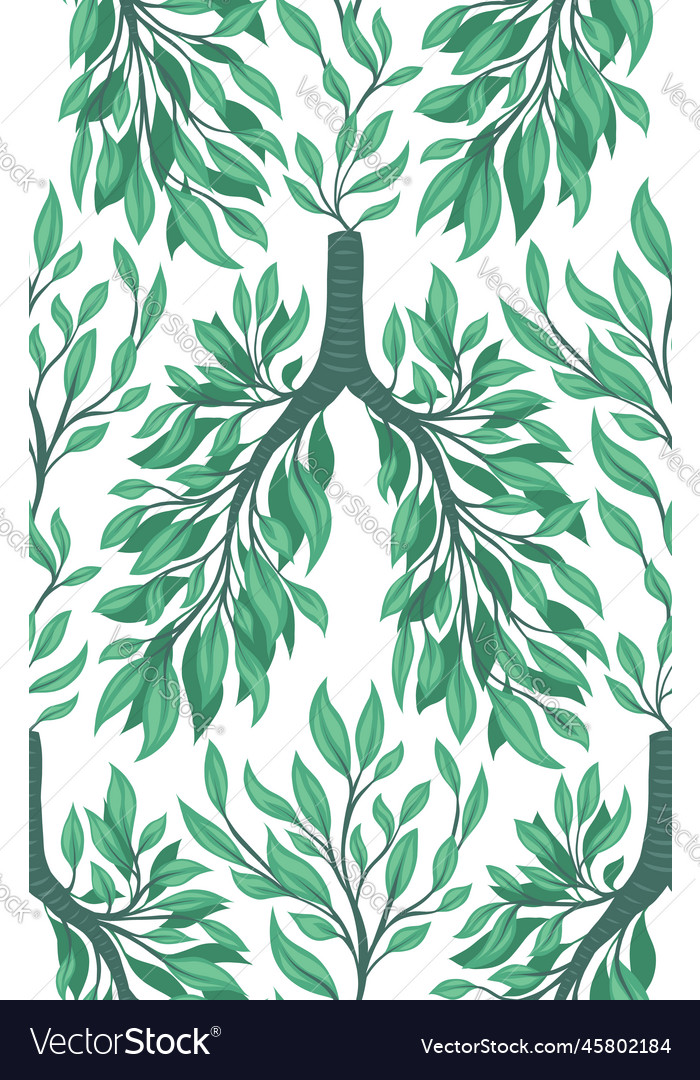 Seamless pattern with human lungs from Royalty Free Vector