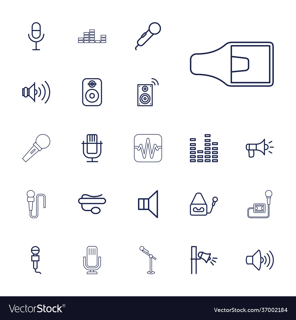 Voice icons Royalty Free Vector Image - VectorStock