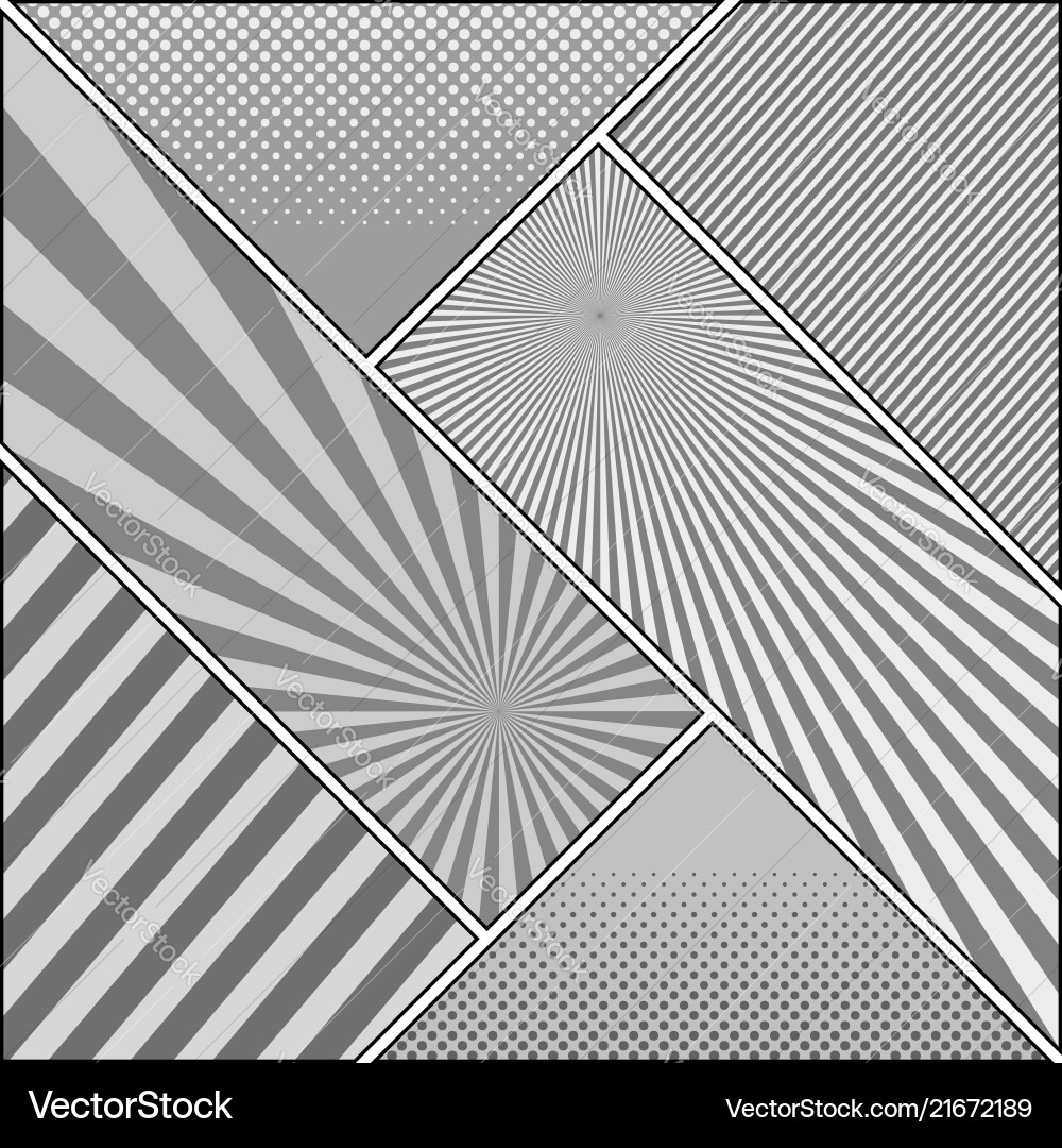 Comic book monochrome diagonal background Vector Image