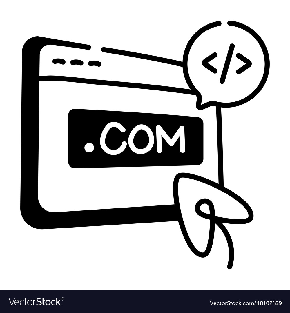 Domain name Royalty Free Vector Image - VectorStock