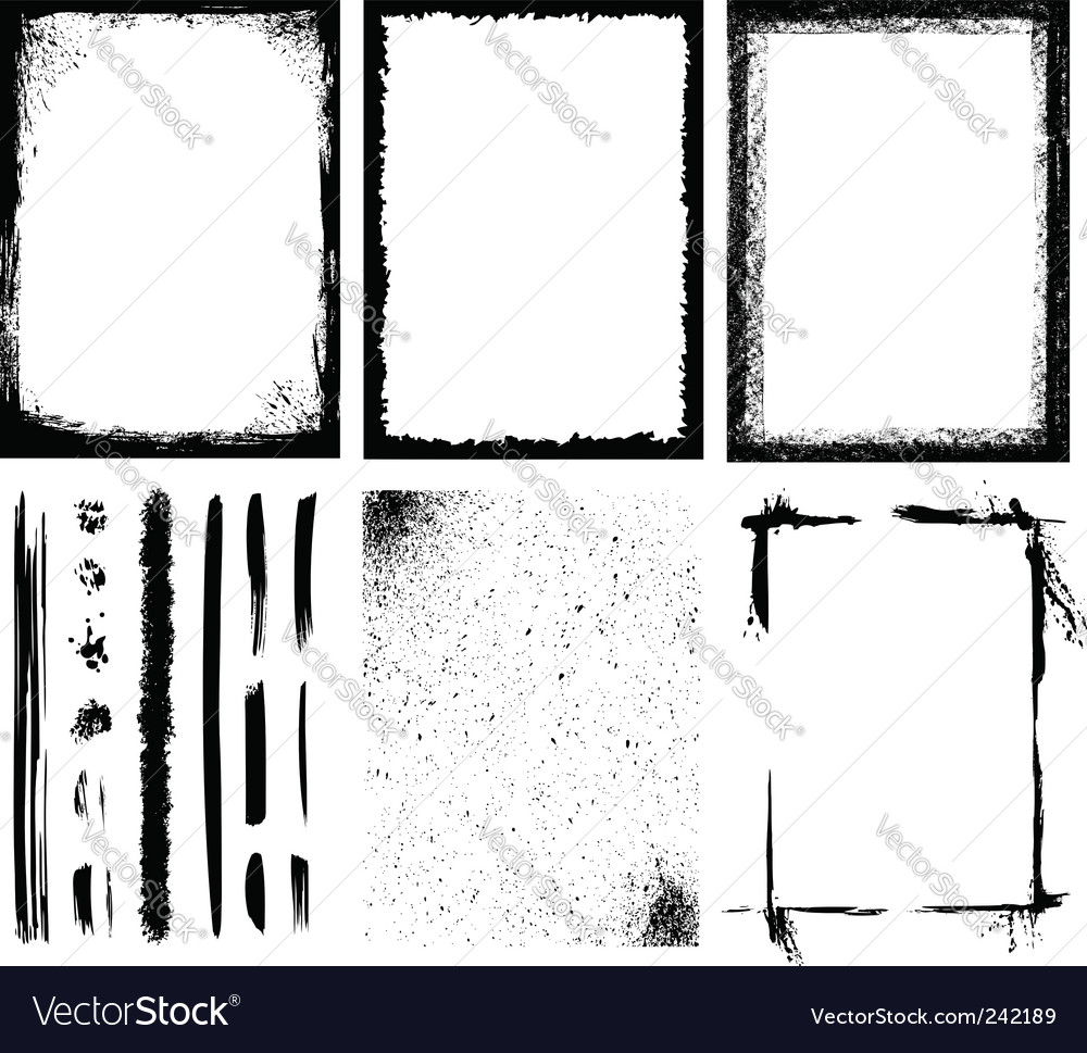 Frames and textures Royalty Free Vector Image - VectorStock