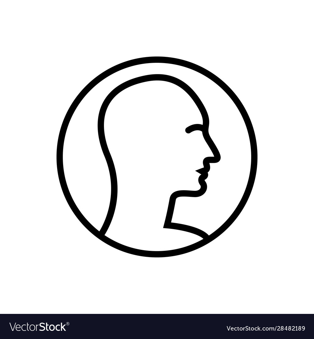 Human profile Royalty Free Vector Image - VectorStock