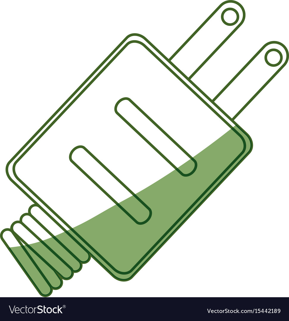 Isolated electric plug Royalty Free Vector Image