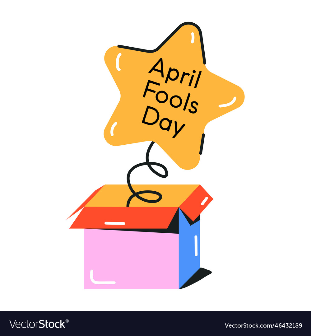 Joke box Royalty Free Vector Image - VectorStock