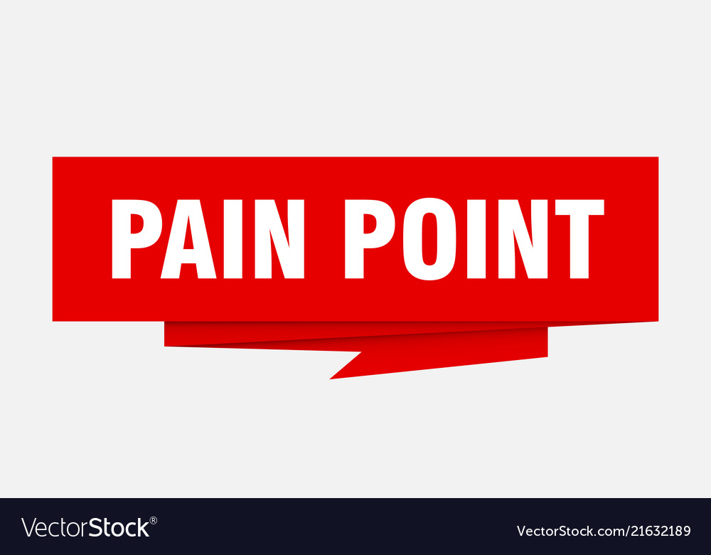 Pain point Royalty Free Vector Image - VectorStock