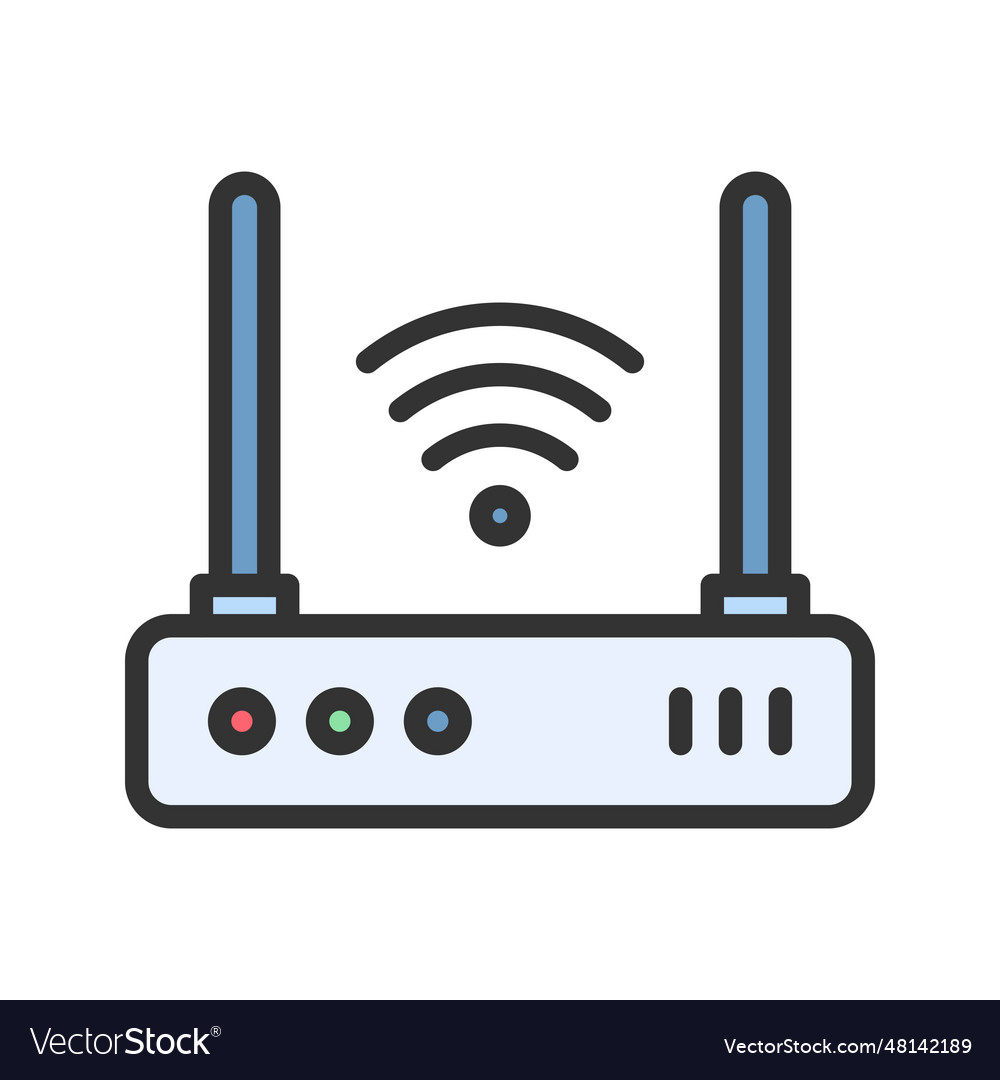 Router icon image Royalty Free Vector Image - VectorStock