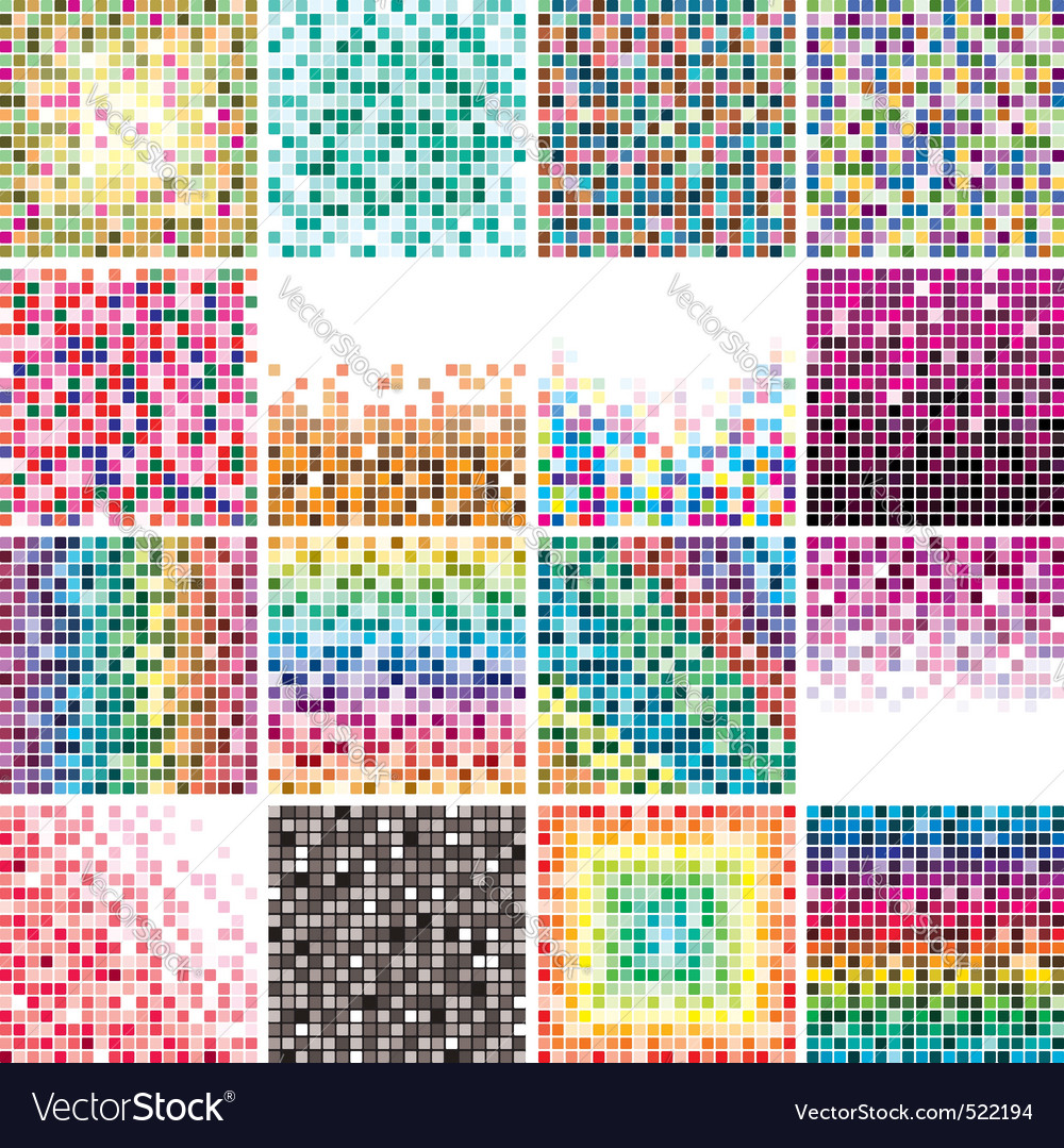 Colorful tile backgrounds Royalty Free Vector Image