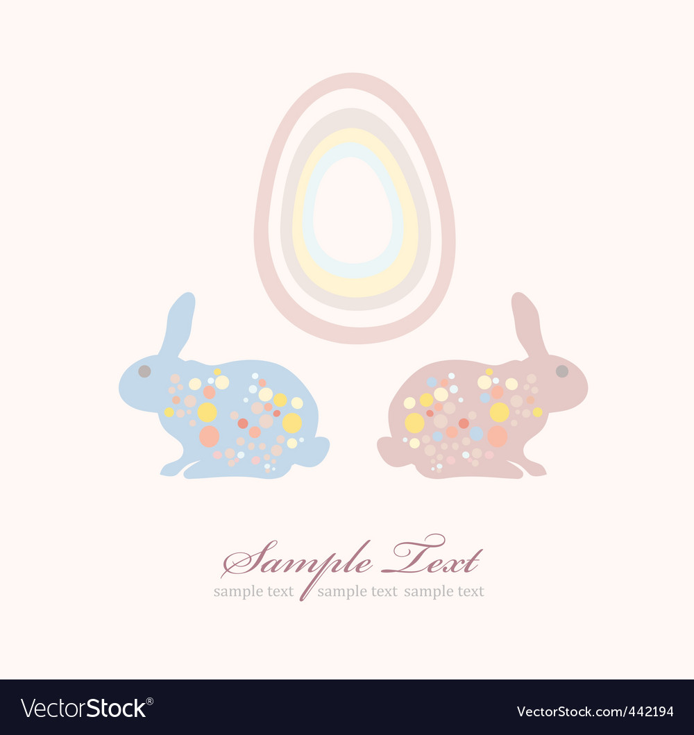 Easter rabbit Royalty Free Vector Image - VectorStock