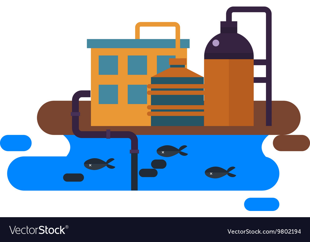 Ecological problems environmental pollution Vector Image