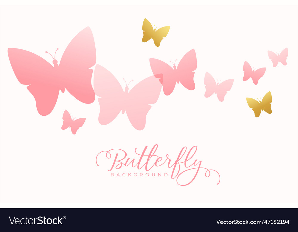 Elegant butterflies swarm decorative pastel Vector Image Elegant butterflies swarm decorative pastel Vector Image