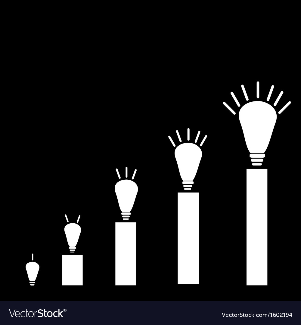 Ideas graph Royalty Free Vector Image - VectorStock