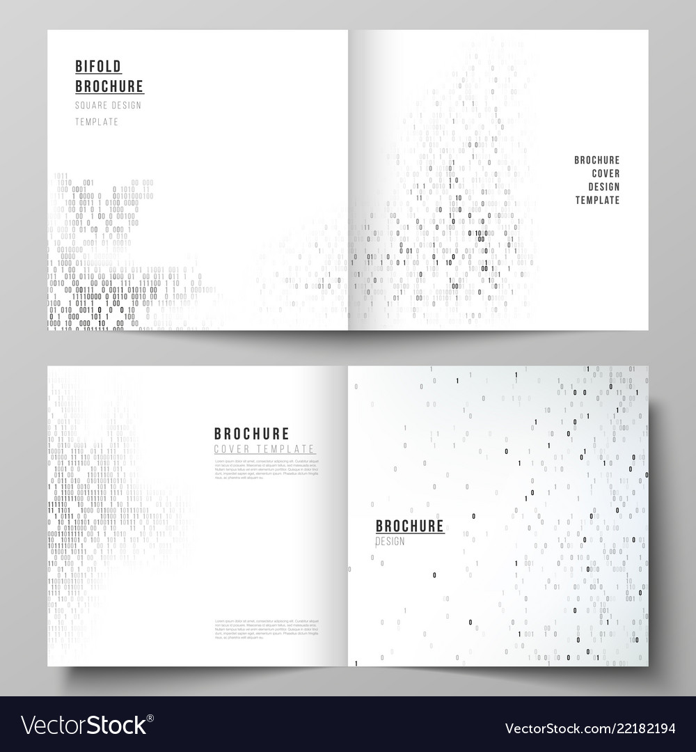 Layout two covers templates Royalty Free Vector Image