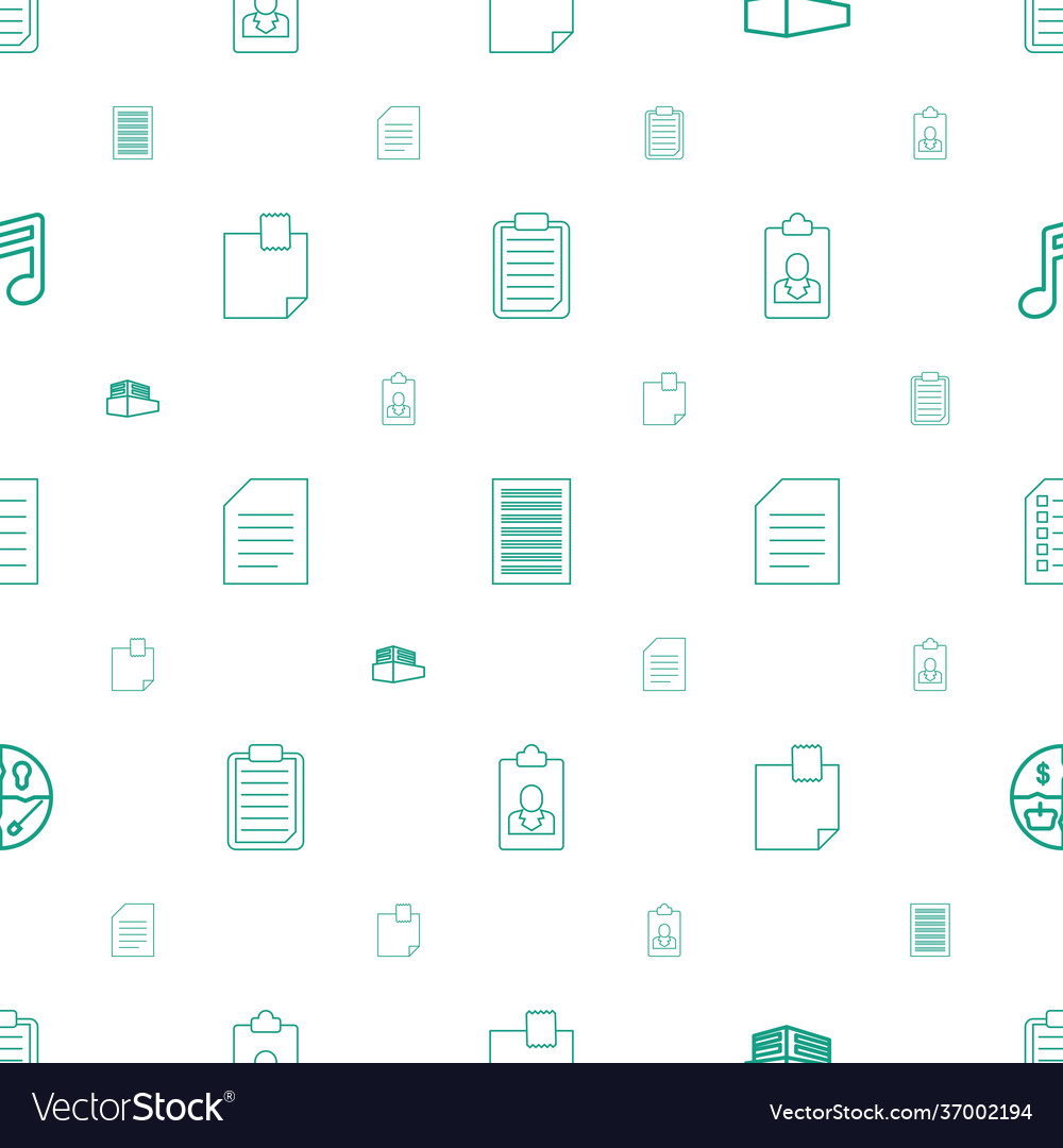 Note icons pattern seamless white background Vector Image