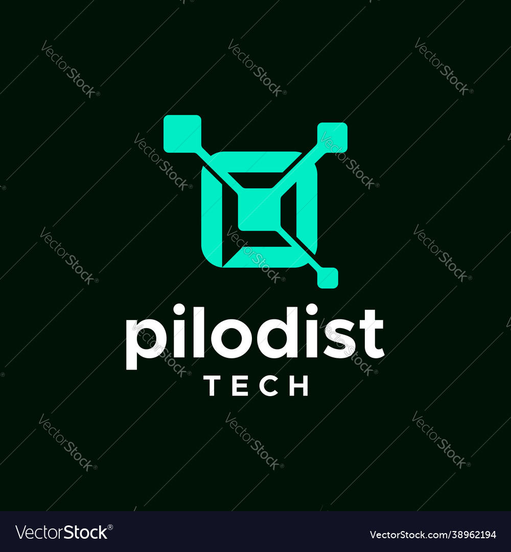 P tech logo Royalty Free Vector Image - VectorStock