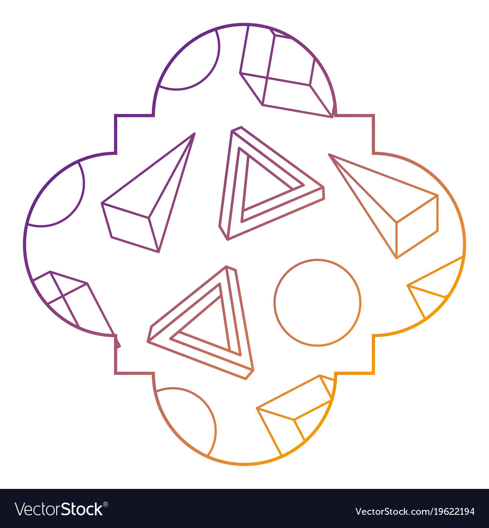 Seamless pattern label shape with geometric Vector Image