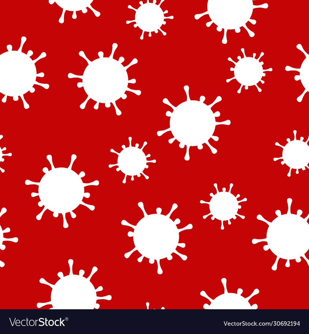 Virus seamless pattern Royalty Free Vector Image