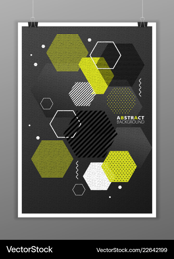Abstract geometric composition forms modern Vector Image