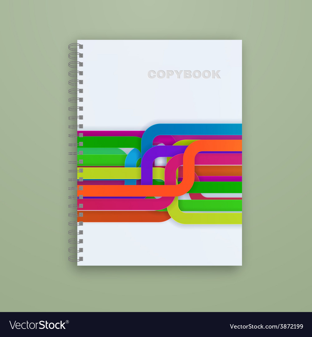 Copybook isolated Royalty Free Vector Image - VectorStock