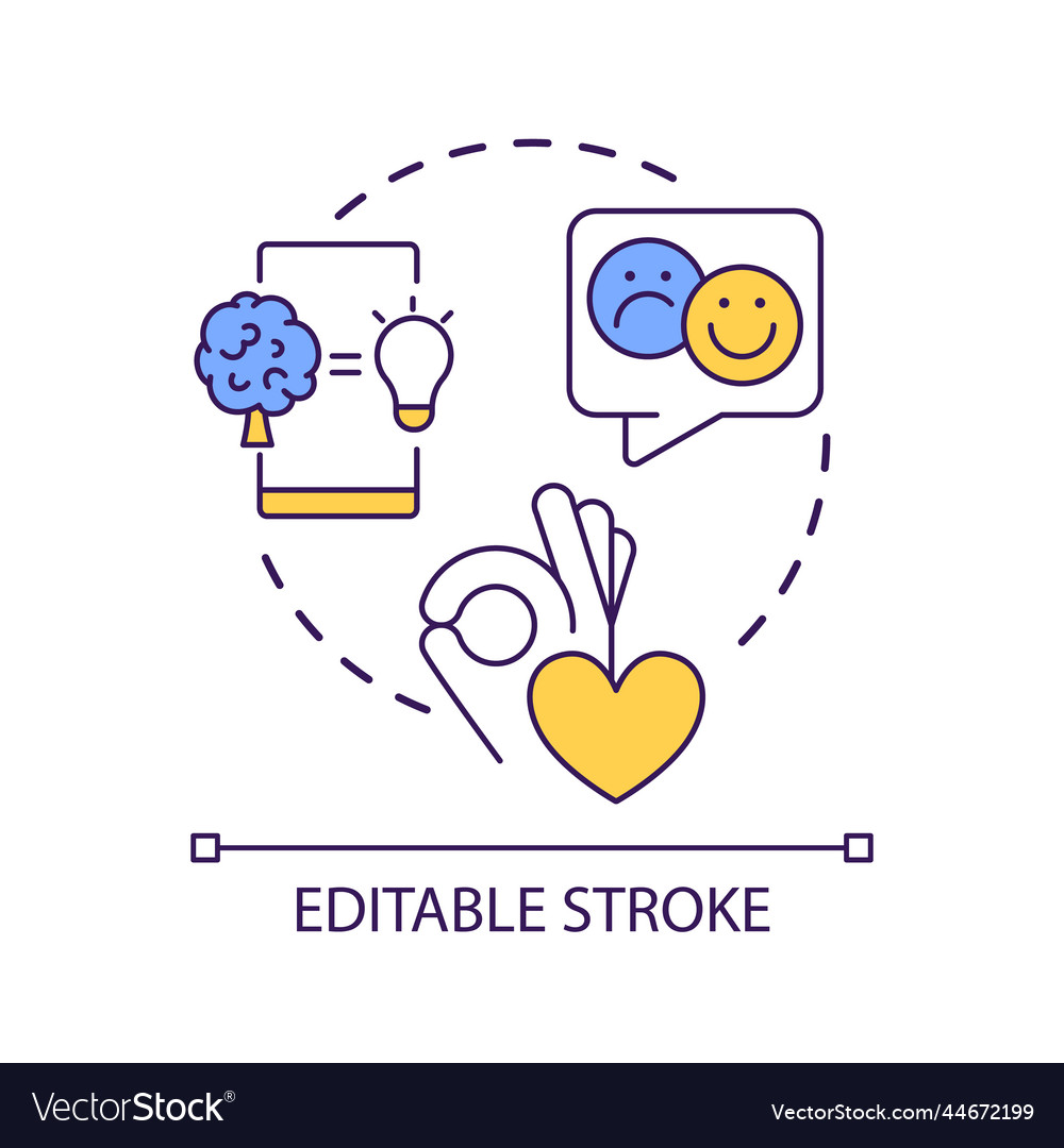 Create real world like objects concept icon Vector Image