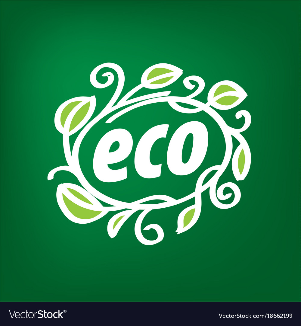 Logo eco Royalty Free Vector Image - VectorStock