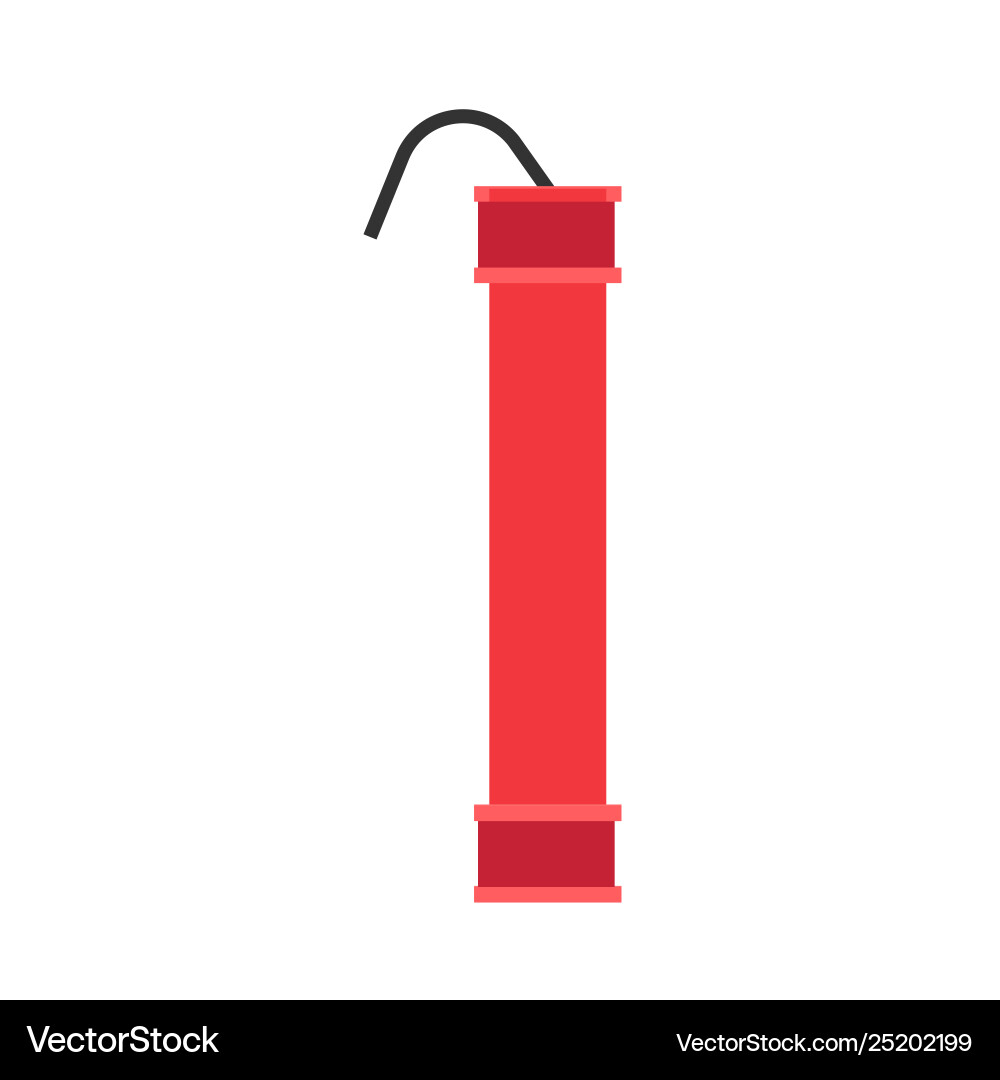 Pipe bomb danger destruction military symbol icon Vector Image